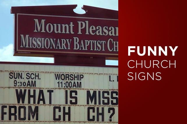 21 Funny Church Signs Even Jesus Would Laugh At
