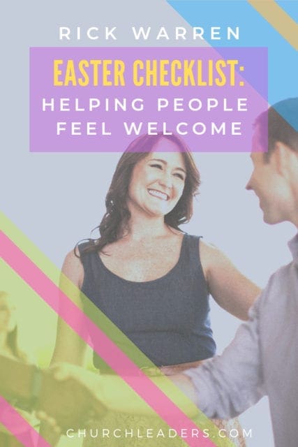 Easter Checklist: Helping People Feel Welcome