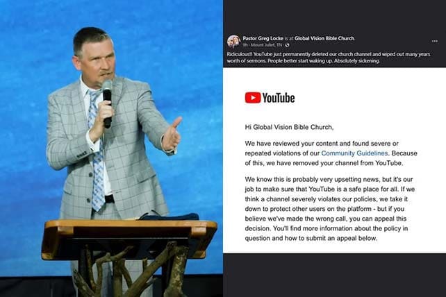 Greg Locke Warns Christians To ‘Wake Up’ After YouTube Permanently ...