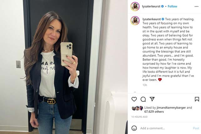 ‘I’m More Grateful Than I’ve Ever Been,’ Says Lysa TerKeurst About Life After Divorce