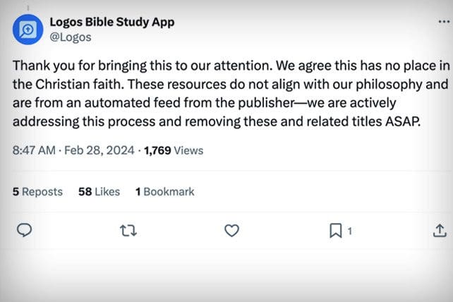 Logos Bible Software: E-Book Service Removes Graphic Content It Says ...